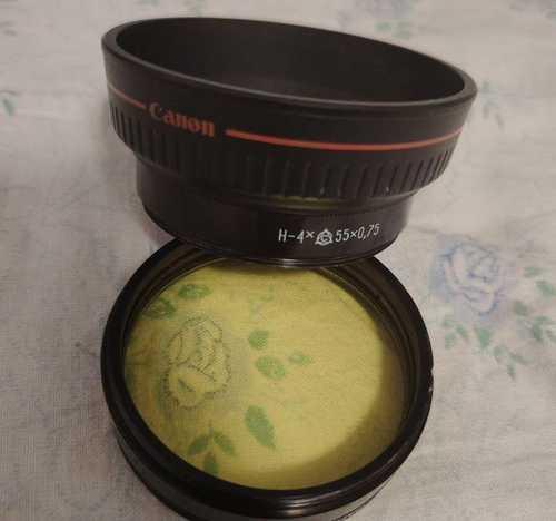 Насадки, фильтры canon на фотоаппарат
