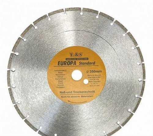 Алмазный диск "europa" сегмент 350мм*25.4 3,4 tgs