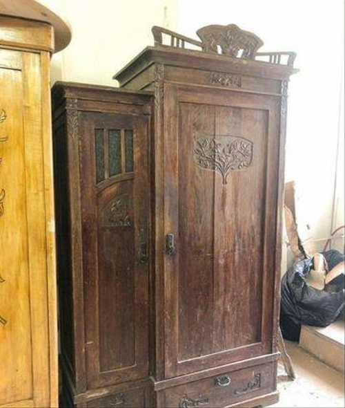 Старинный платяной шкаф, до 1917 года, Модерн