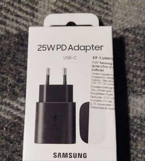 Сзу адаптер USB Type-C 25Вт. черный Samsung