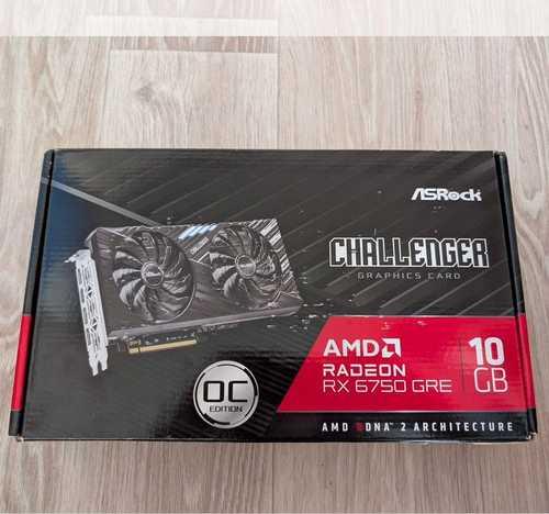 Видеокарта ASRock RX 6750 GRE 10Gb