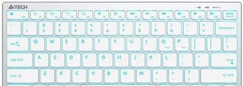 Клавиатура A4Tech Fstyler FX61, белый/синий