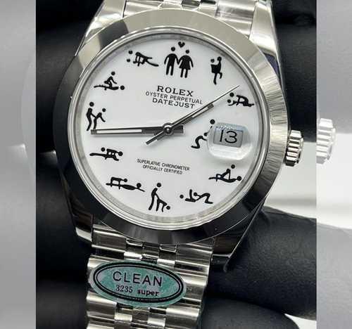 Часы Rolex DateJust 41mm 126300 Erotic Picture Whi