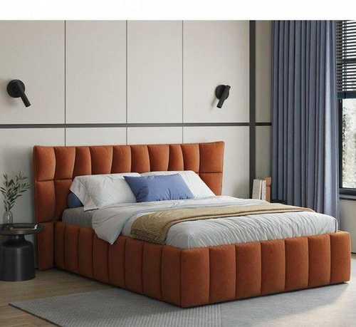 Кровать Даймант-Floor 180 Barhat Ginger