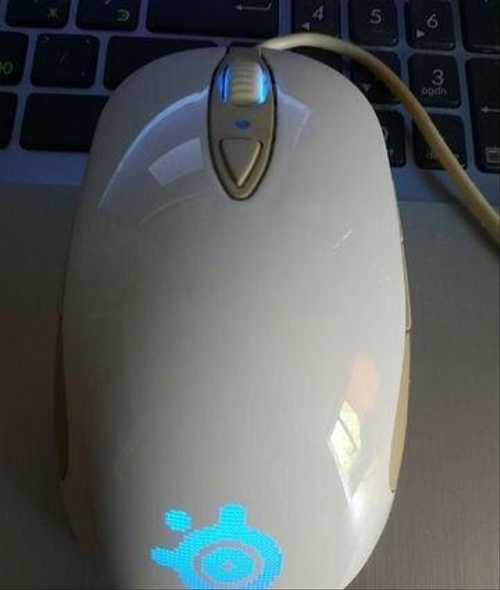 Мышь SteelSeries sensei RAW Frost Blue, лазерная