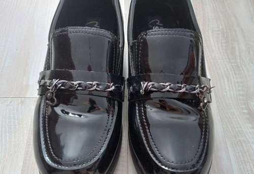 Туфли для девочки черные 34 размер