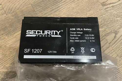 Аккумулятор Security Force SF 1207 12В | Festima.Ru - Мониторинг объявлений