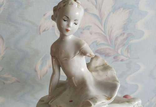 Фарфоровая статуэтка балерина машенька лфз 1965