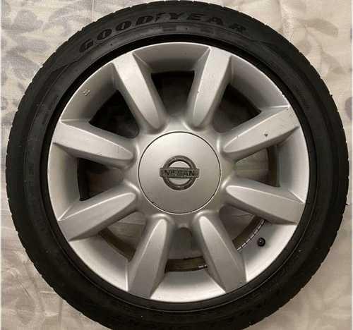 Литые диски r17 5x114 3 с резиной, комплект