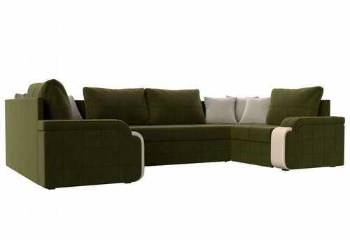 П-образный диван Николь, Микровельвет, Модель 2945
