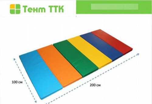Мат детский 6 сложений 200х100 см толщ 10 см