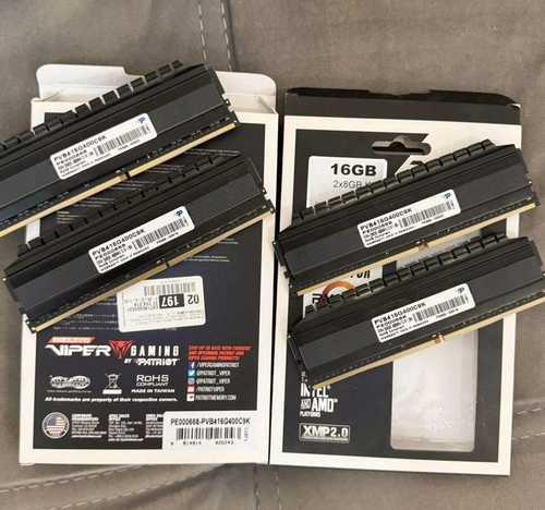 Оперативная память ddr4 8gb patriot viper