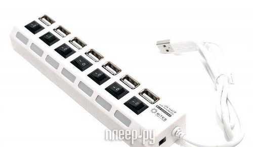 Хаб USB 5bites HB27-203PWH USB 7 ports White