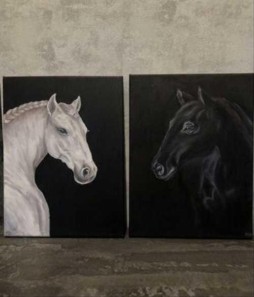 Картины лошадей маслом