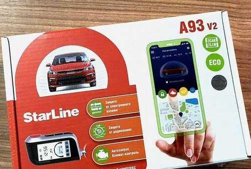 Сигнализация Starline A93 V2 2canlin ECO