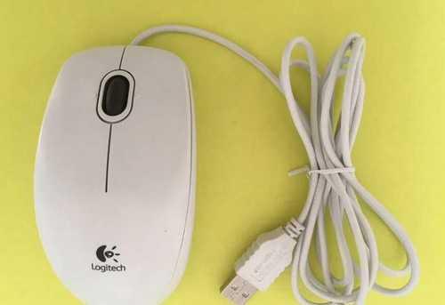 Компьютерная мышь Logitech B110 белая