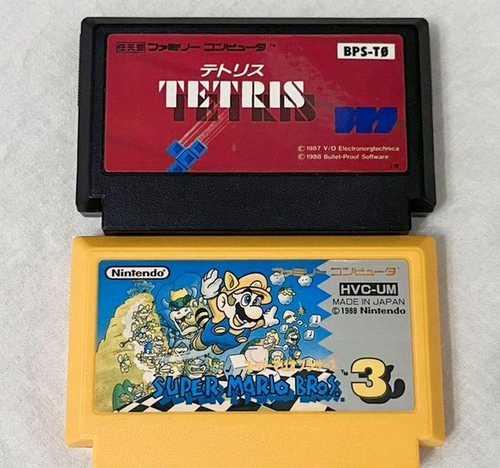 Super Mario Bros 3 и Tetris Famicom