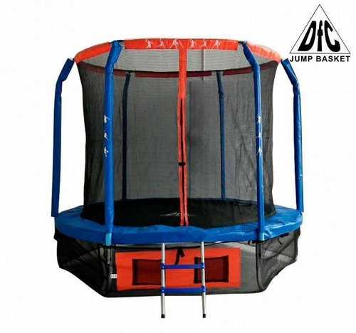 Батут DFC jump basket 8FT-jbsk-B (с сеткой)