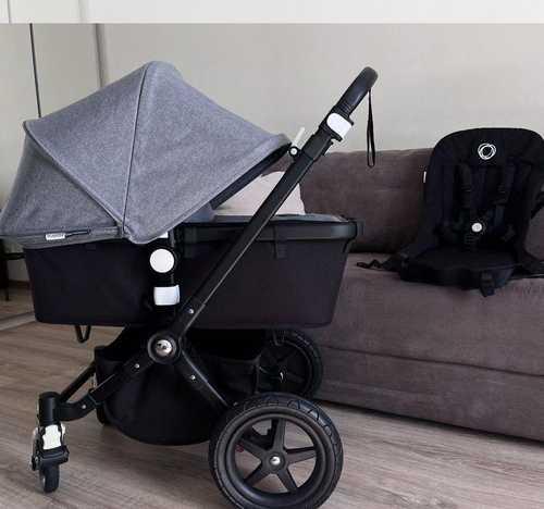 Коляска 3/1 bugaboo cameleon 3 Grey melange/black