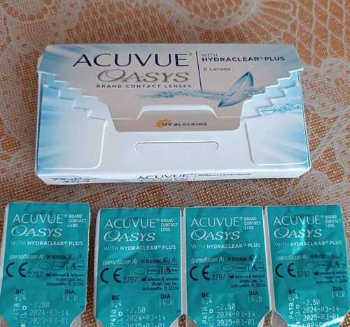 Линзы acuvue oasys -3.00 и -2.50