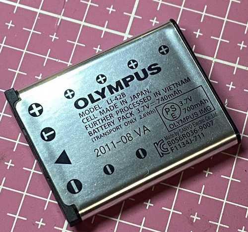 Оригинальный аккумулятор olympus li-42b