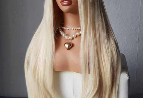 Полу система волос золотистый блонд