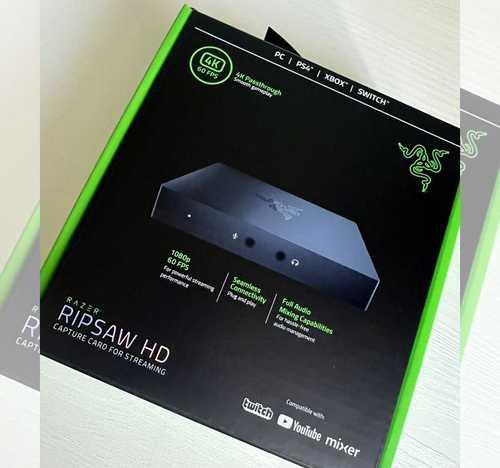 Карта видеозахвата Razer Ripsaw HD, 4K