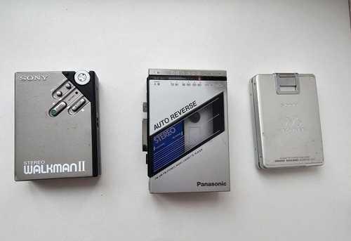 3 кассетных плеера Walkman на запчасти