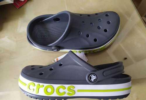 Сабо crocs тёмно-серый