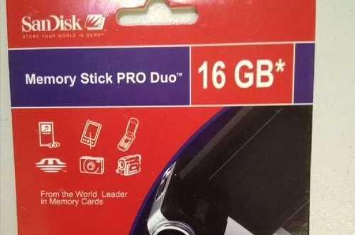 Memory stick pro duo 16Gb