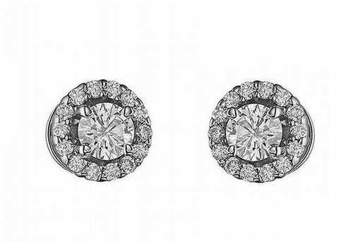Пусеты с бриллиантами GIA 0,34 ct G/VS1, GIA 0,34