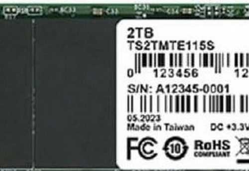 SSD накопитель Transcend 115S TS2tmte115S 2тб, M.2