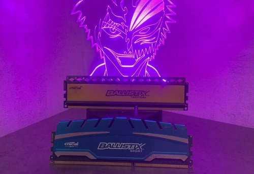 Оперативная память DDR3 Crucial ballistix 16gb