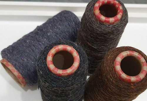 Пряжа твид для вязания перчаток, итальянский сток