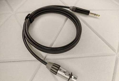 Jack 6,3 st на xlr гнездо canare l-4e6at