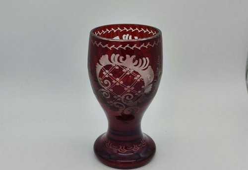 Рубиновое стекло Egermann Бокал ваза