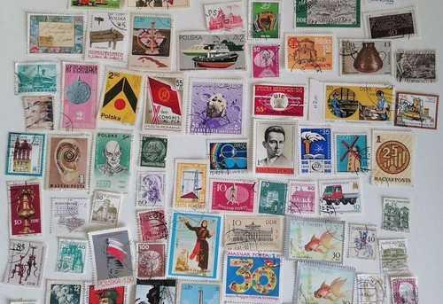 Почтовые марки германии СССР польша куба