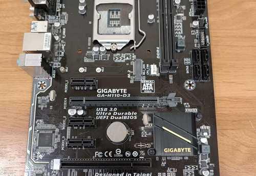 Материнская плата gigabyte GA-H110-D3