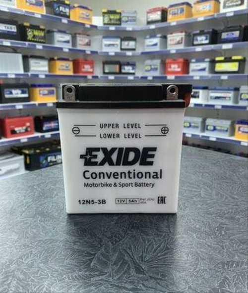 Аккумулятор exide 12N5-3B 5Ah. Гарантия