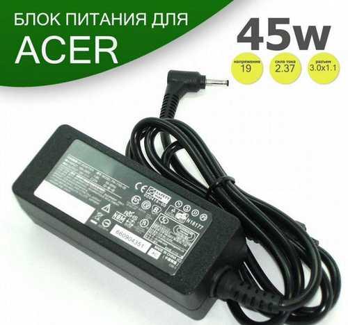 Блок питания для ноутбука Acer 45W 3.0x1.1 19V 2.3