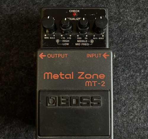 Boss MT2 metal zone с модом