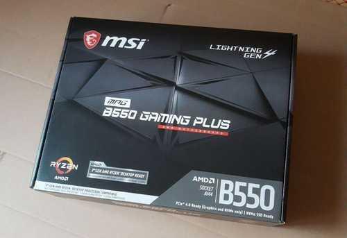 Материнская плата msi mpg b550 gaming plus