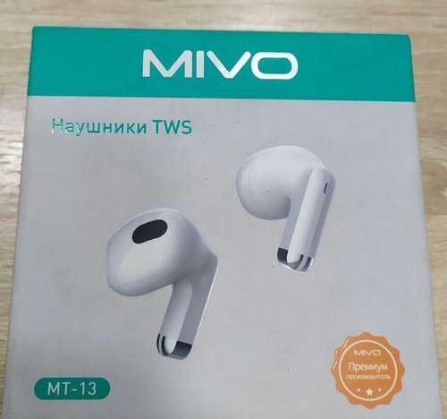 Беспроводные наушники mivo MT-13 Bluetooth 5.3 с м