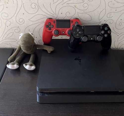 Ps4 slim 500gb + 9игр