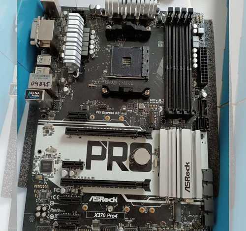 Материнская плата asrock x370 pro4