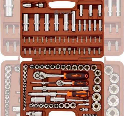 Ombra OMT108S набор инструментов 108пр. универсальный 1/4'', 3/8'', 1/2''\