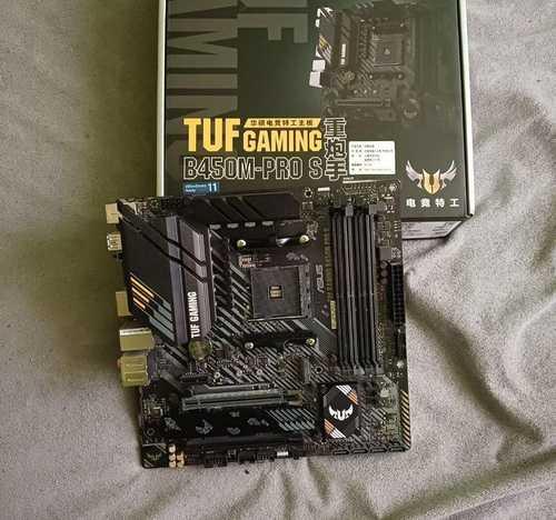 Материнская плата asus TUF gaming B450m-pro S