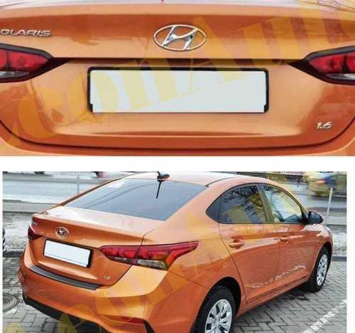 Крышка багажника Hyundai Solaris 2 17-23 Оранжевая