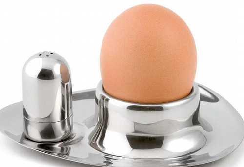 Подставка для яйца, пашотница, с солонкой и ложкой