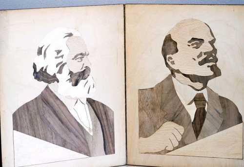 Инкрустация. Раритет СССР В.И. Ленин